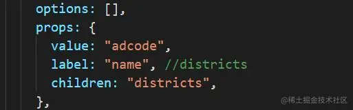 element-ui 级联组件踩坑 Cascader 2种情况： html: 配置数据： 情况1： 通过options配 - 掘金