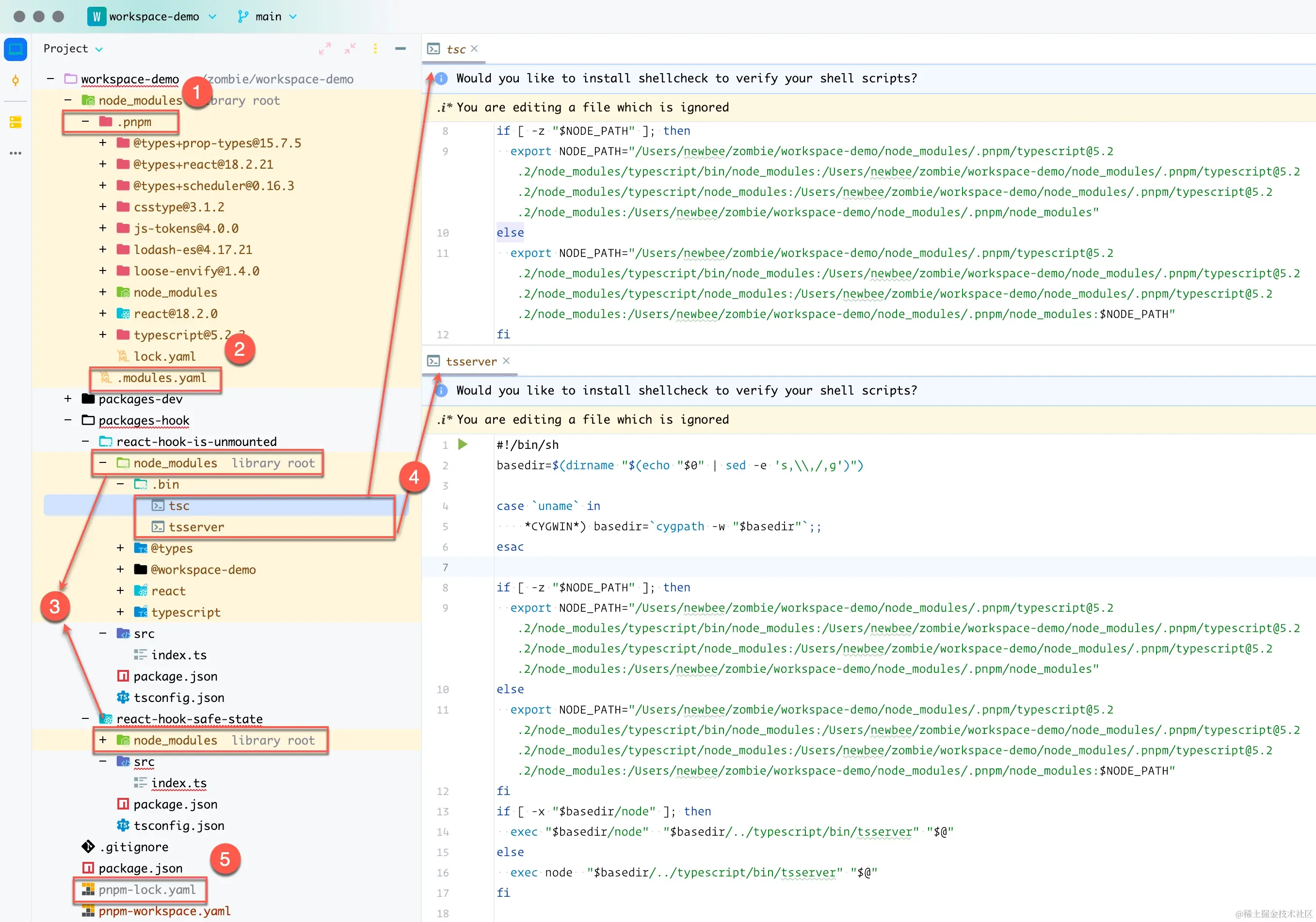Workspace 那些破事 - 浅探 npm、yarn、pnpm、bun本文将利用一个很小的项目，带你了解最流行的前端 - 掘金