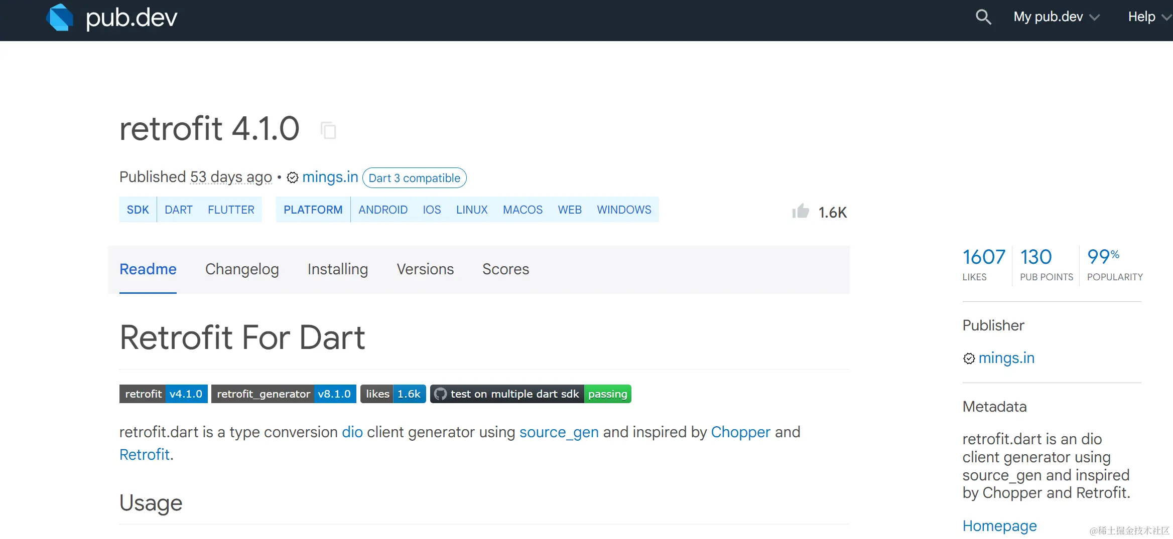 Retrofit+Dio,让你的Flutter网络请求如Android般丝滑那么，作为目标全平台大一统的Flutter， - 掘金