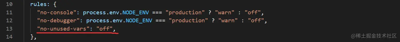 error: 'XXX' is defined but never used (no-unused-vars） - 掘金