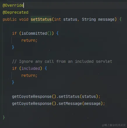 Response.sendError()和setStatus()方法的区别response.sendError()方法的 - 掘金