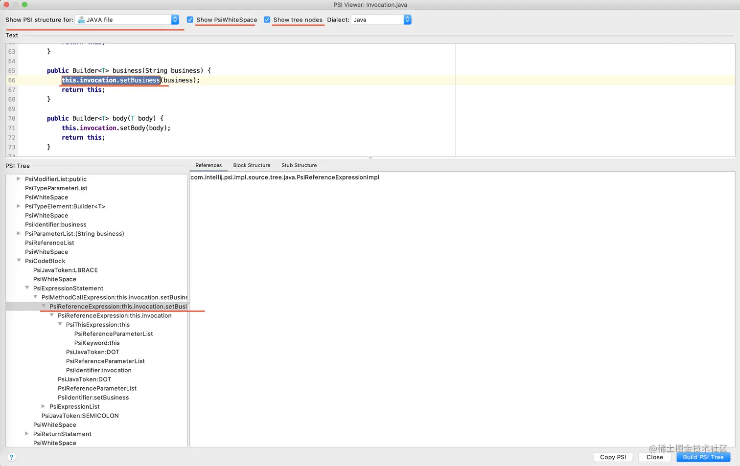 编写一个IDEA插件之：使用PSI分析Java代码 - 掘金