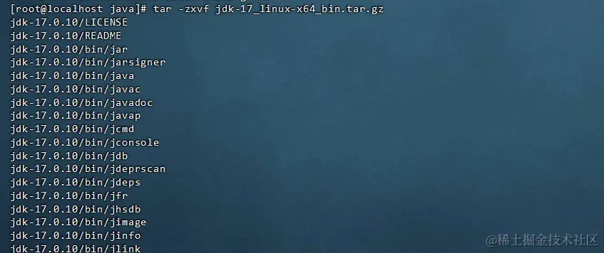 🌐 centos 安装 jdk 17一、下载jdk17包 二、压解jdk17包 三、vi /etc/profile - 掘金