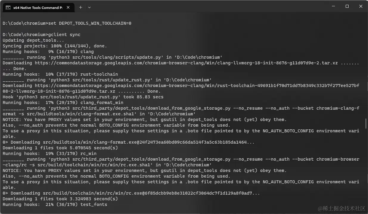 Windows 下载编译chromium源码Windows 11下载编译chromium源代码详细记录，涉及环境配置，下 - 掘金