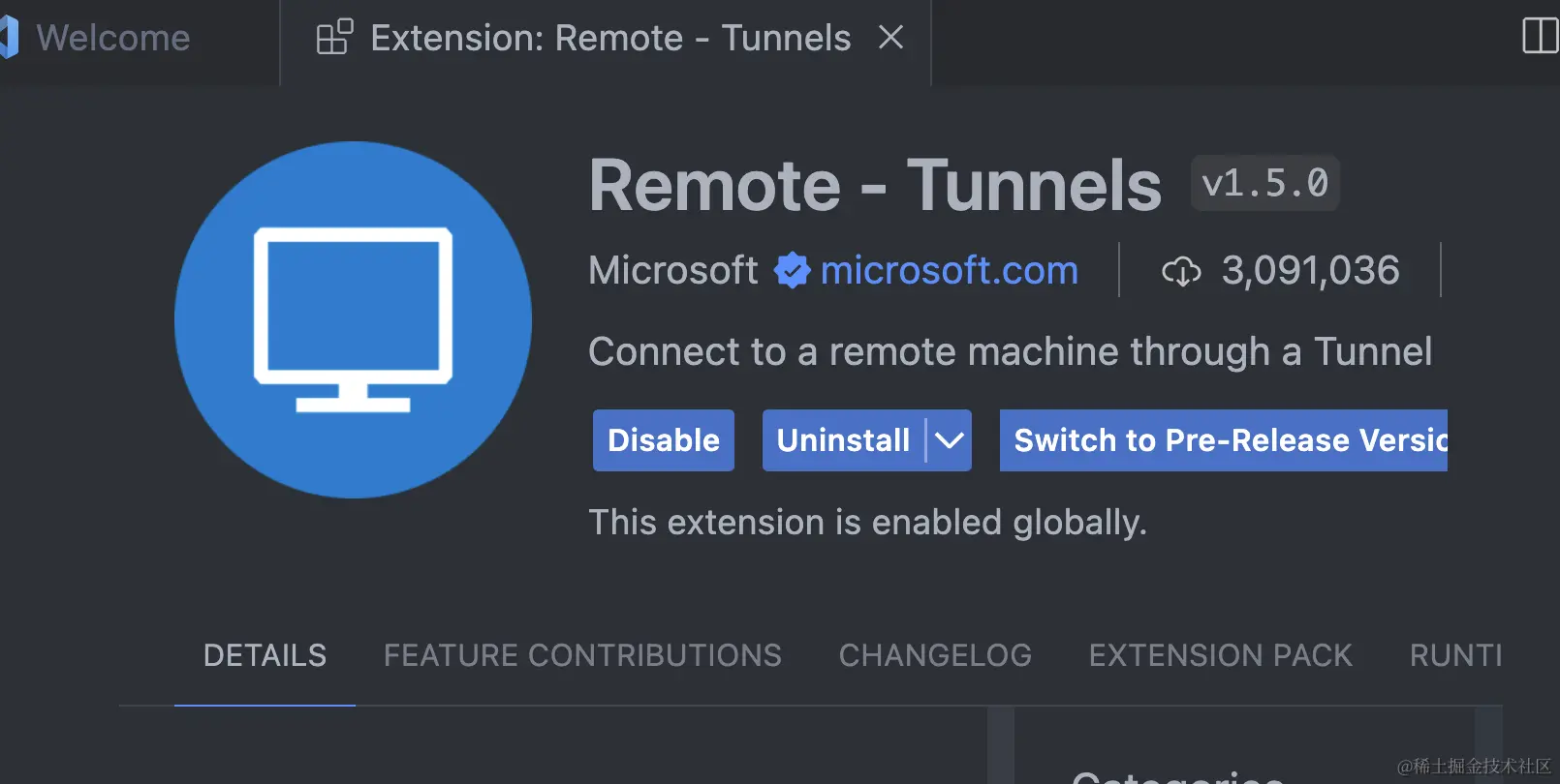 利用 VsCode Tunnel 在 Mac 上远程开发公司的电脑是 Windows，但是用惯了 Mac，不习惯 Win - 掘金