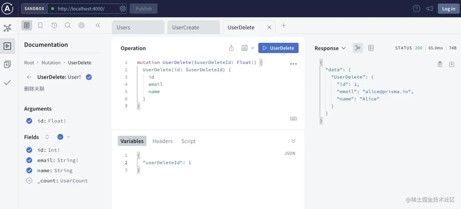 prisma + graphqlprisma + graphql 从0到1实现简单的查询、删除接口 prisma gra - 掘金