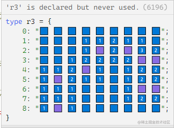 Implement a simple version of minesweeper using TypeScript type ...