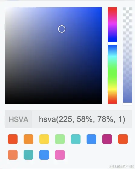 基于 Vue3 颜色拾取器vue-pick-colors，一款轻量级的颜色选择器组件，使用TS + Vue3 编写，开箱 - 掘金