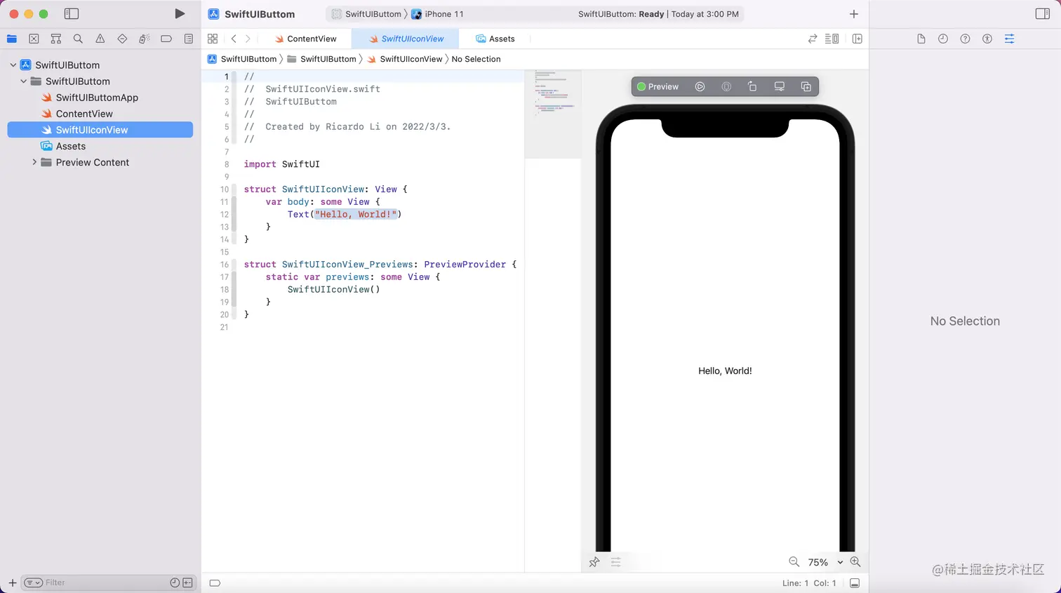SwiftUI极简教程08: Button按钮的使用一起养成写作习惯！这是我参与「掘金日新计划 · 4 月更文挑战」的第 - 掘金