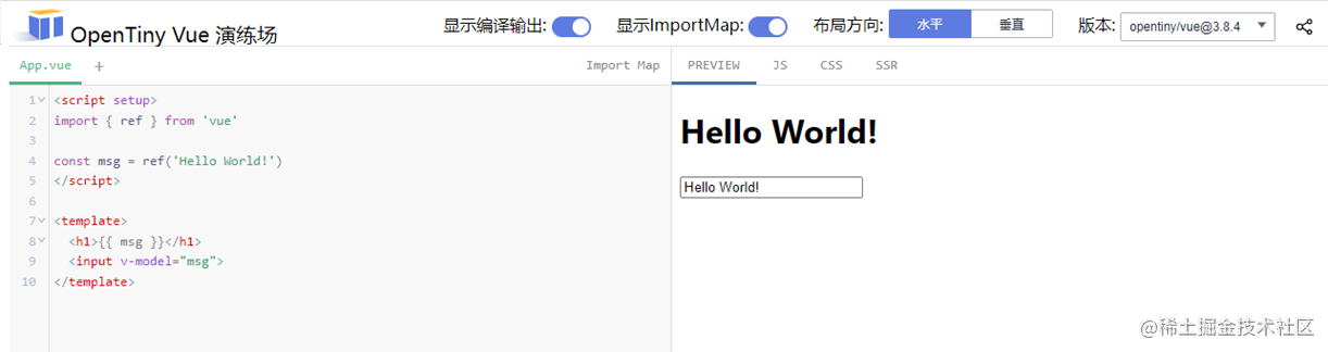 搭建 OpenTiny 组件库的 Playground 指导手册 - OpenTiny社区 - 博客园