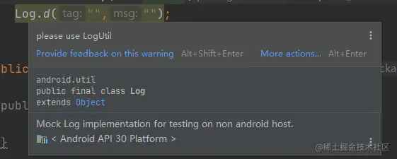 代码规范和优化-自定义Android Lint总结和实战前言 我们在开发的过程中，或多或少都遇到过下面这样的提示信息吧： - 掘金