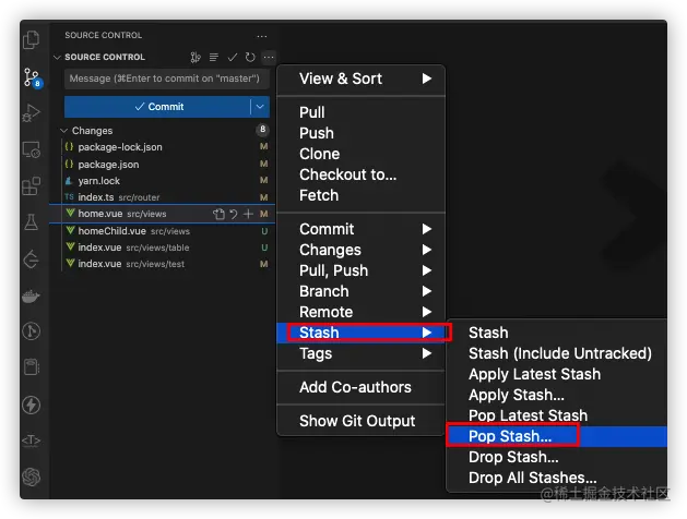 不小心stash all change,本地写的代码全部不见了，教你怎么找回来（1）不小心stash all chang - 掘金