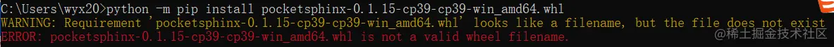 Python安装whl文件流程python安装whl文件流程 Python中，whl文件是使用wheel格式存储的 掘金 1502