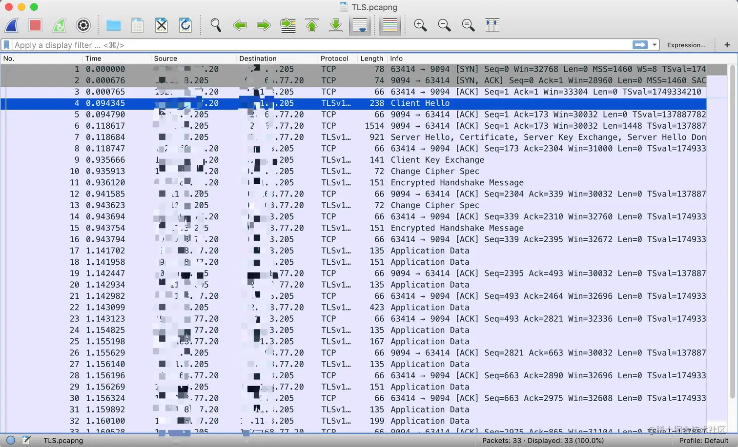 网络|使用 Wireshark 分析 TLS/SSL 协议 通过使用 Wireshark 抓取对应TLS 协议包，并进行 - 掘金