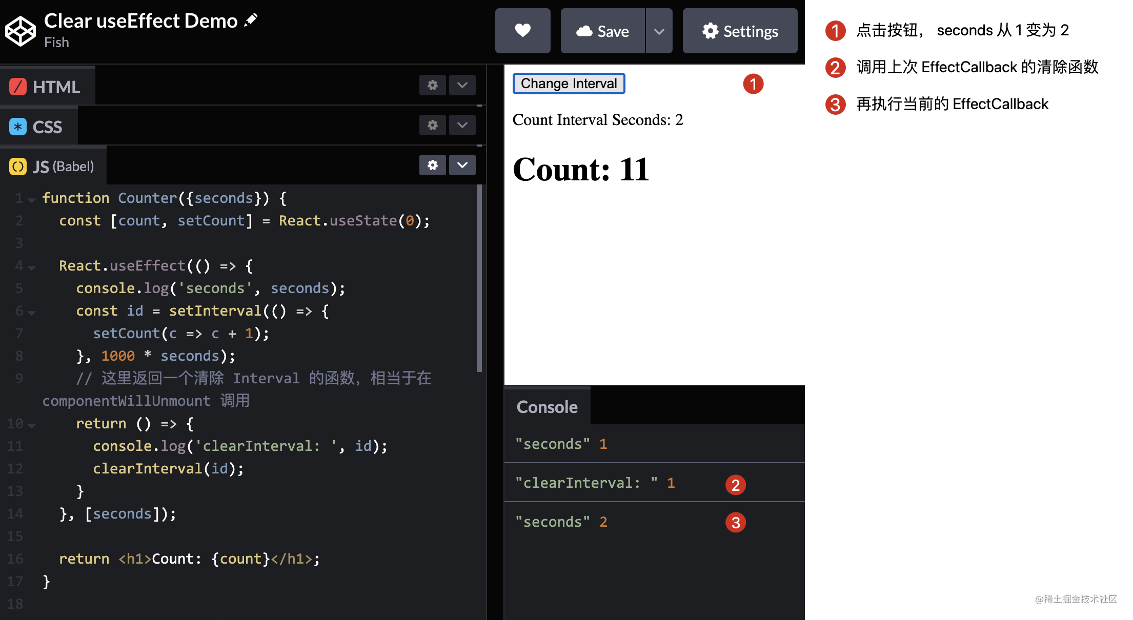 React useEffect 使用指南 - 掘金