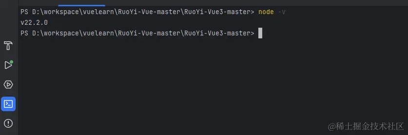 若依RUOYI-VUE3框架学习1-环境搭建若依RUOYI-VUE3框架学习1-环境搭建 RUOYI v3.8.7 + - 掘金