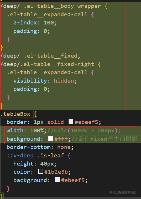 el-table：fixed+expend同时用存在的样式问题 - 掘金