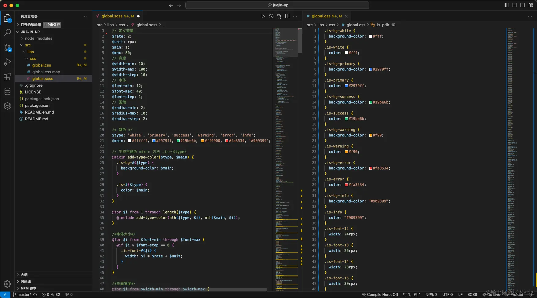 SCSS 实践：利用 SCSS 构建适合自己的全局样式库在前端开发中，样式表（CSS）是至关重要的一部分。然而，当我们面 - 掘金