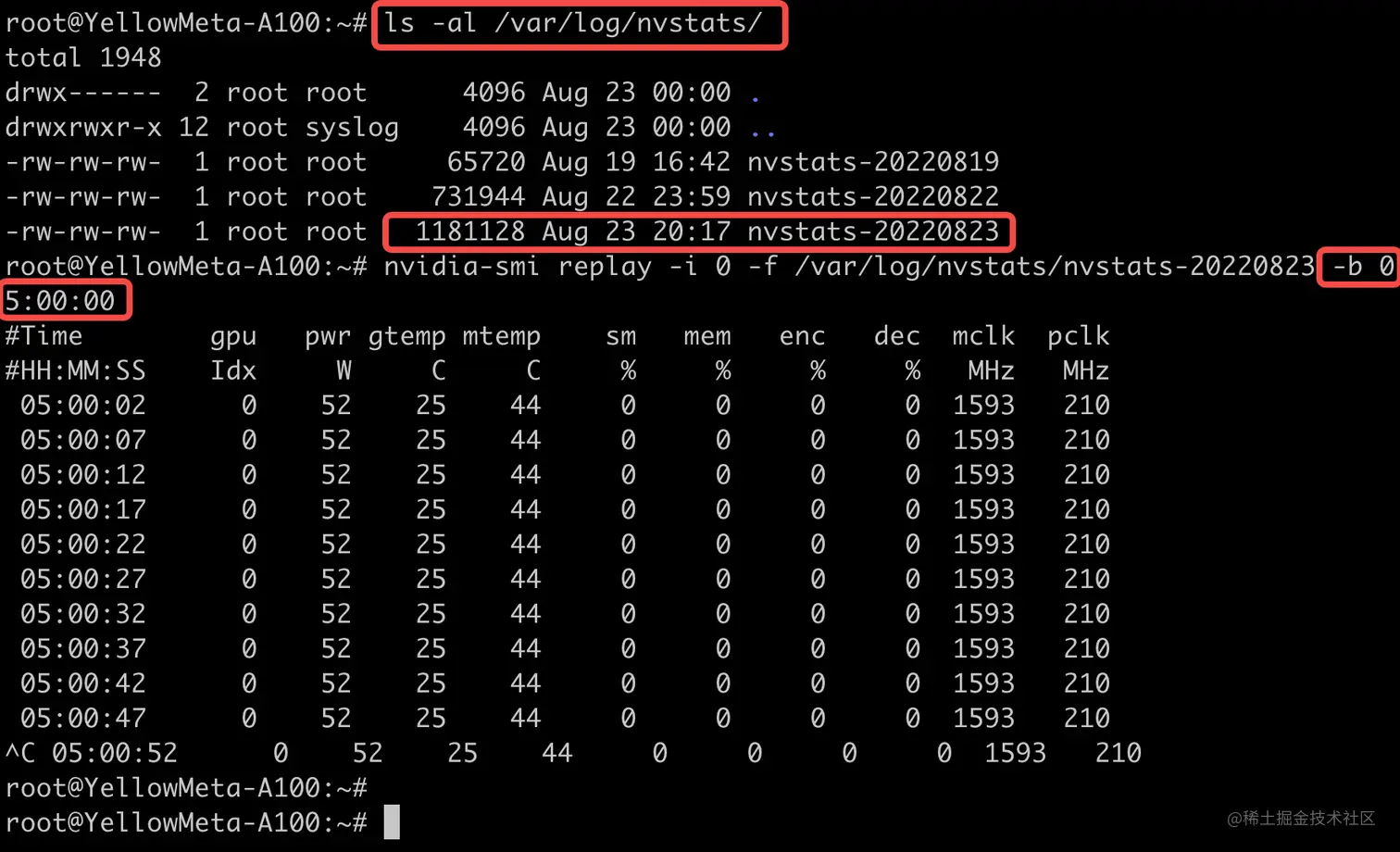NVIDIA-SMI系列命令详解(13)-设备监控(2) 本文为NVIDIA-SMI系列命令详解第十三篇-设备监控(2) - 掘金