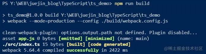 【TS】快速上手（五）使用webpack配置TS项目实际开发中我们都需要使用构建工具对代码进行打包，TS同样也可以结合构 - 掘金
