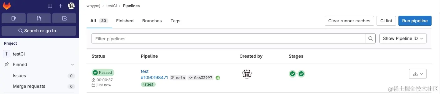 写给还没玩过gitlab CI/CD的你，保证能学会CI/CD原理、yaml语法、.gitlab-ci.yml配置、ru - 掘金