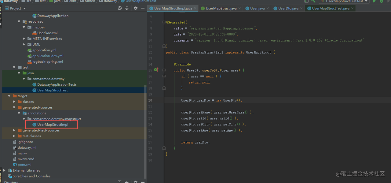 优雅的对象转换-MapStruct - 掘金