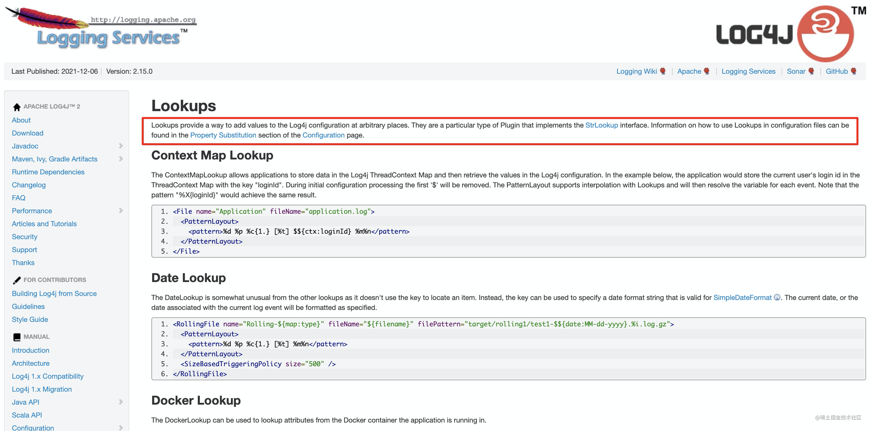 log4j-jndi lookup安全漏洞解析及注入demo - 掘金