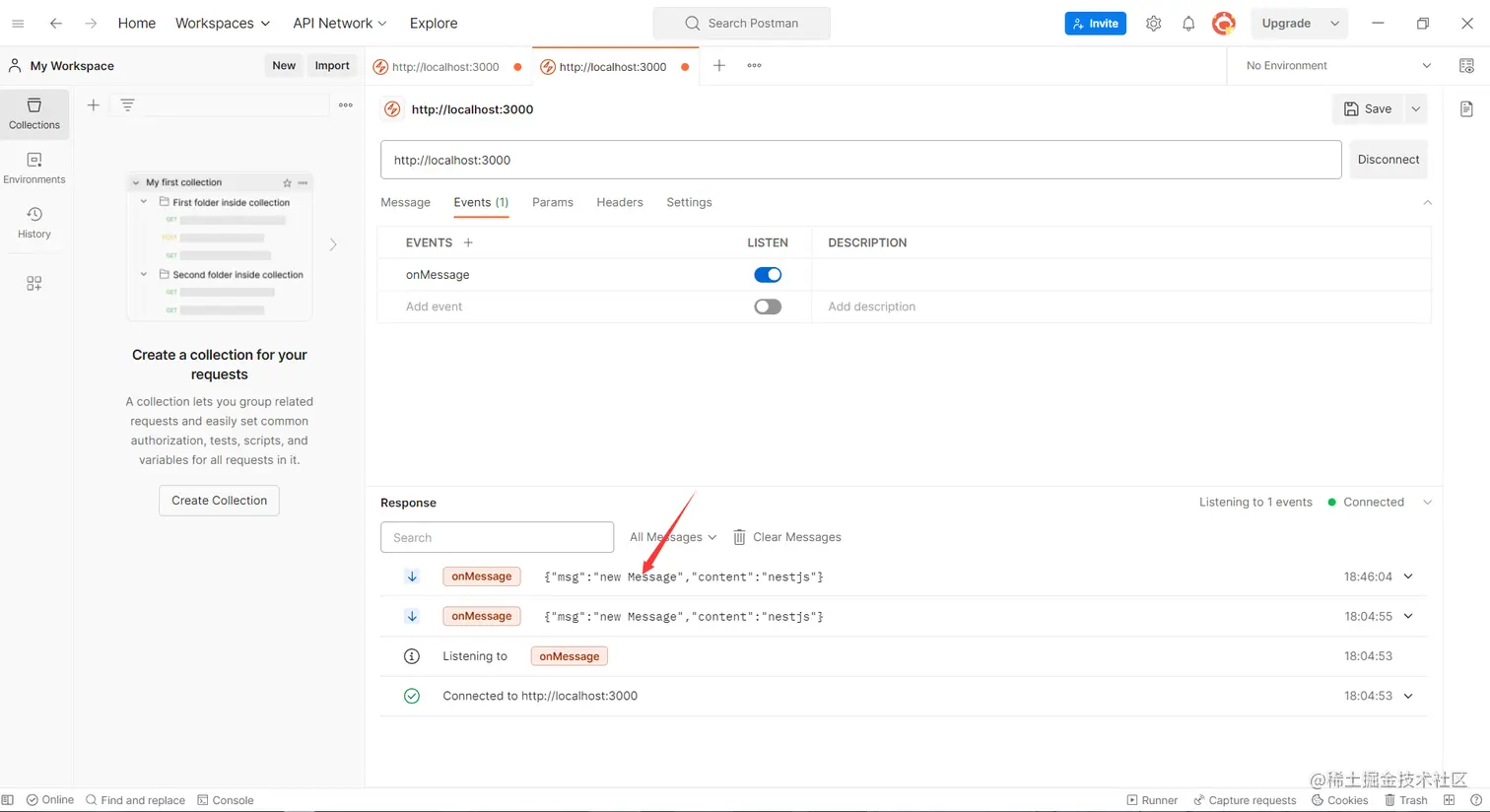 带你入门——如何在nestjs中体验websocketwebsocket作为一种h5新增的通信方式，在日常开发中很常见， - 掘金