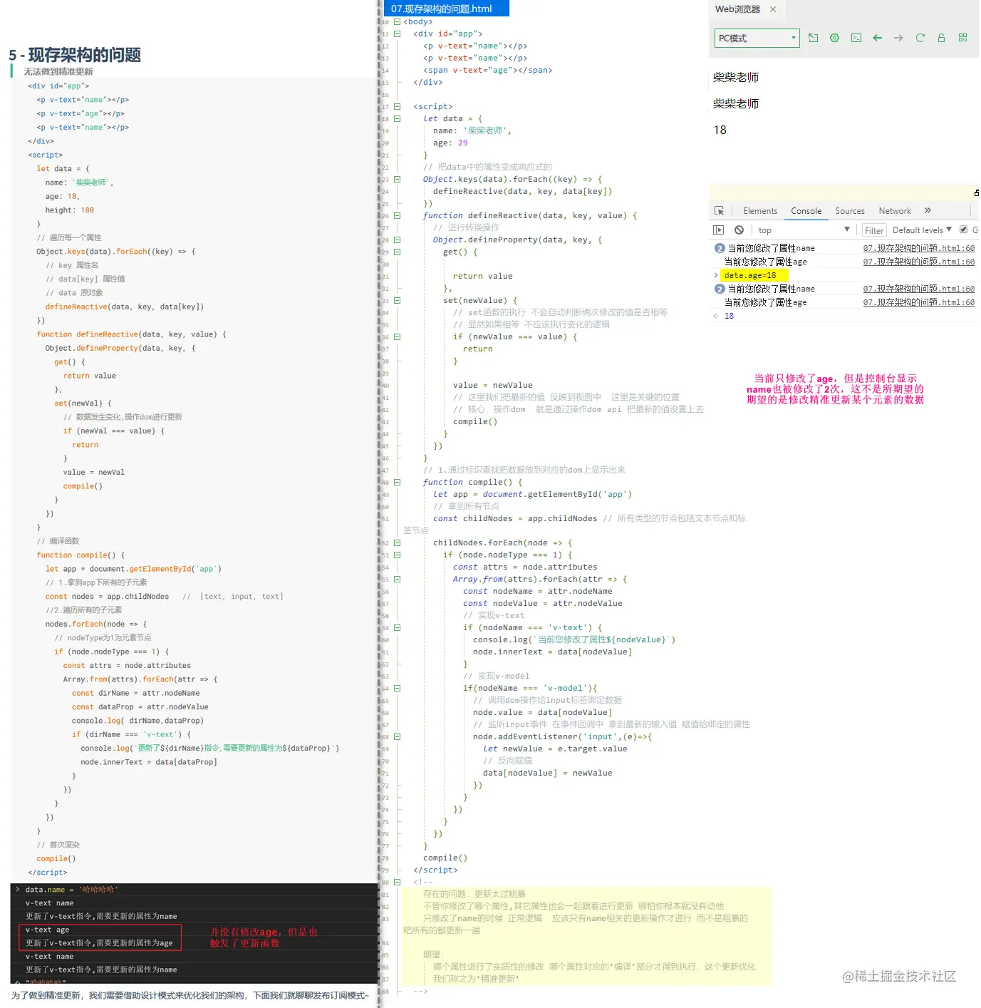 Vue高级进阶在线文档资料：https://cp_fe.gitee.io/course-advance/#/vue-ad - 掘金