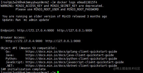 全网最全的minio问题常见报错及解决 - 掘金