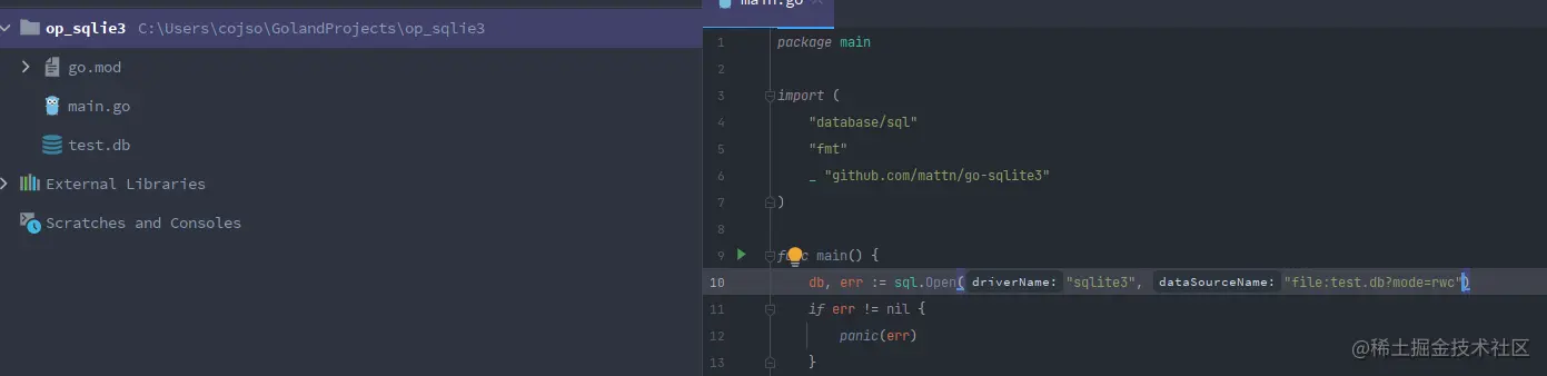 Go如何集成SQLite数据库？在Golang中目前比较活跃的sqlie3驱动，首推[go-sqlite3]。安装这个库 - 掘金