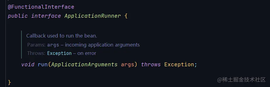 SpringBoot核心特性——ApplicationRunner && CommandLineRunner使用 - 掘金