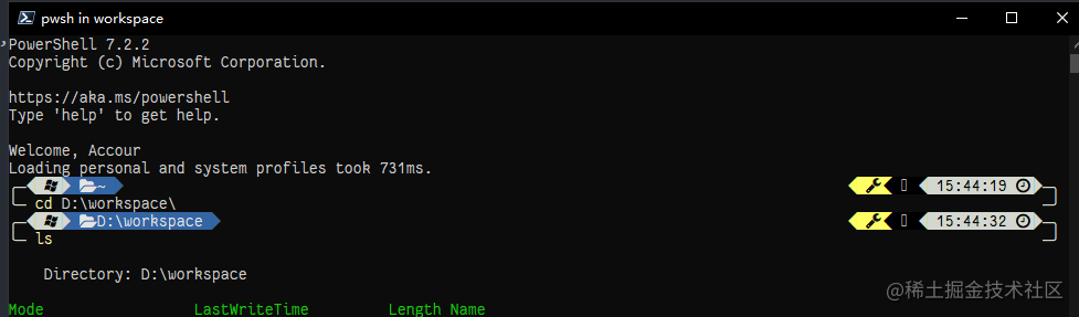 Windows Terminal Powershell theme beautification - Moment For Technology