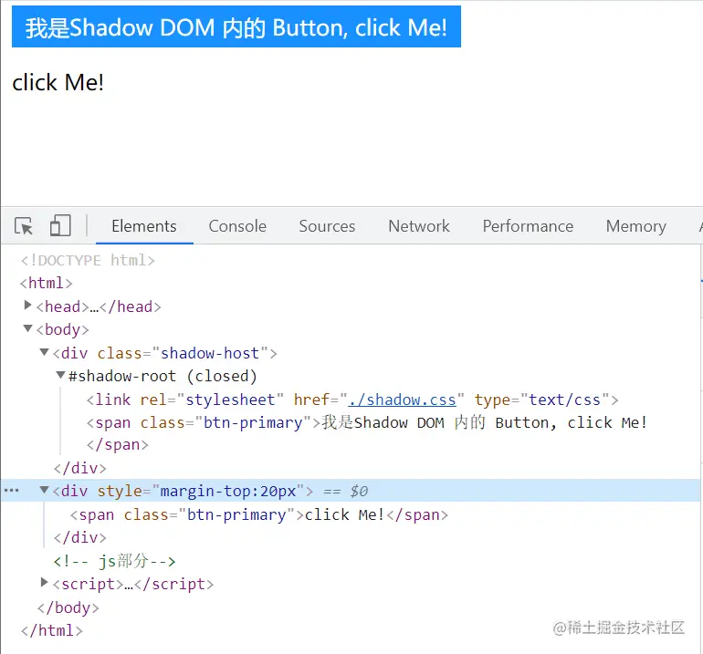 你想要了解的Shadow DOM都在这里ShadowDOM 什么是Shadown DOM？Shadown DOM属于we - 掘金