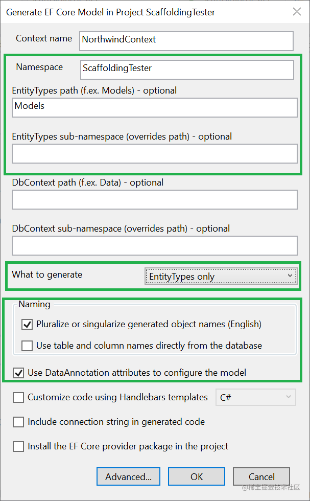EF 反向代码工具——EF Core Power Tools - 掘金