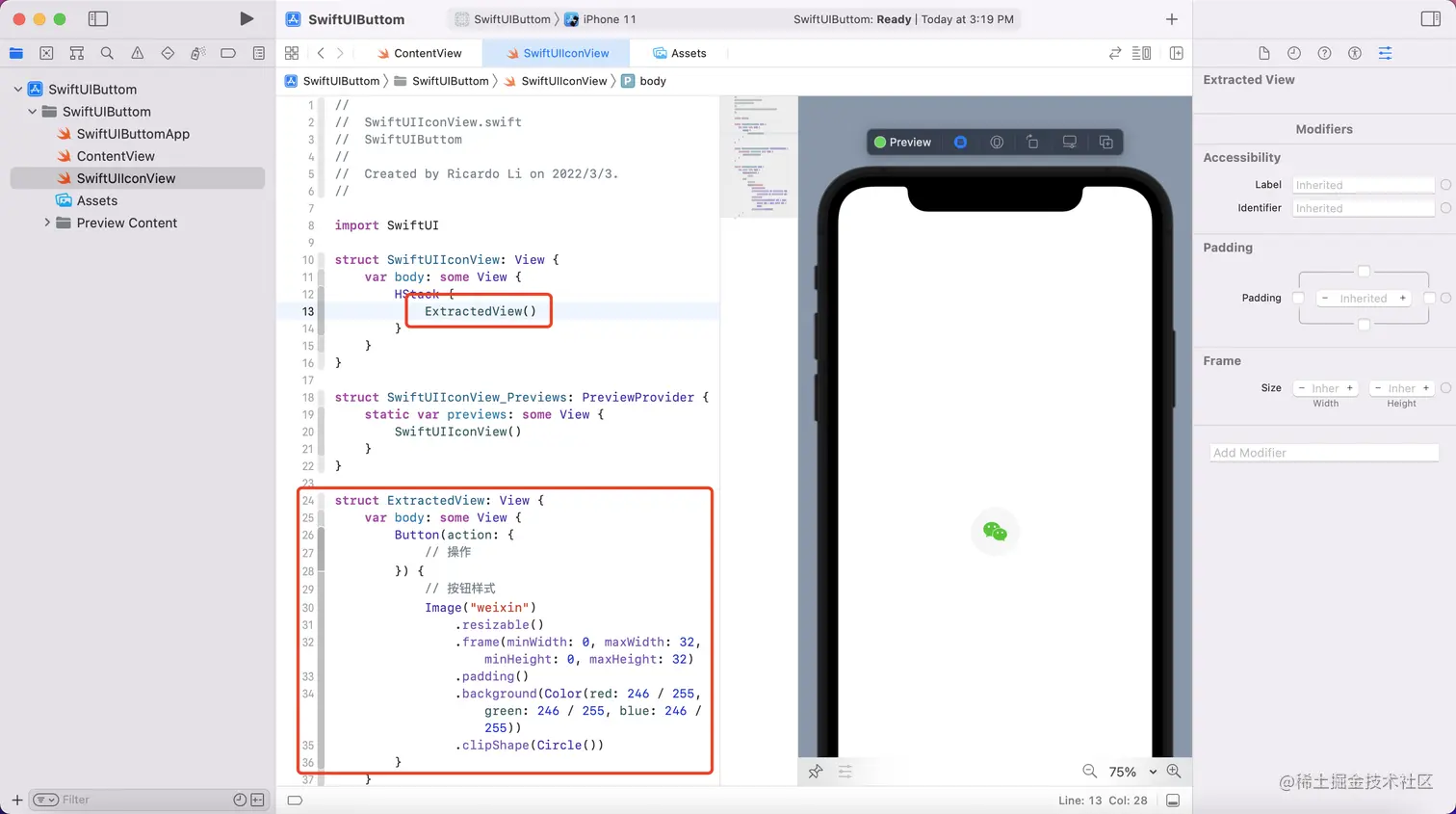 SwiftUI极简教程08: Button按钮的使用一起养成写作习惯！这是我参与「掘金日新计划 · 4 月更文挑战」的第 - 掘金