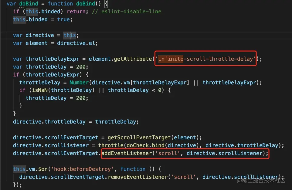 Vue Infinite Scroll 源码阅读and排坑我们的前端项目中主要用第三方库vue Infinite Scrol 掘金 