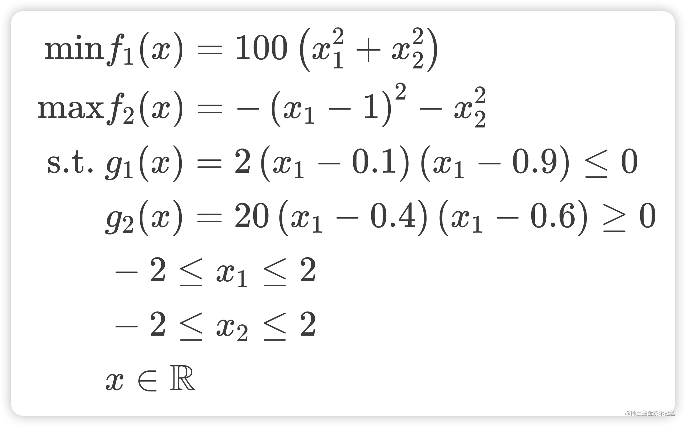 Pymoo学习 (3)：使用多目标优化找到最优解的集合 - 掘金