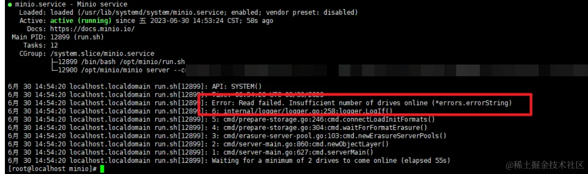 Linux使用nginx高可用部署minio分布式集群minio集群部署，minio部署前的准备工作 minio准备服务 - 掘金