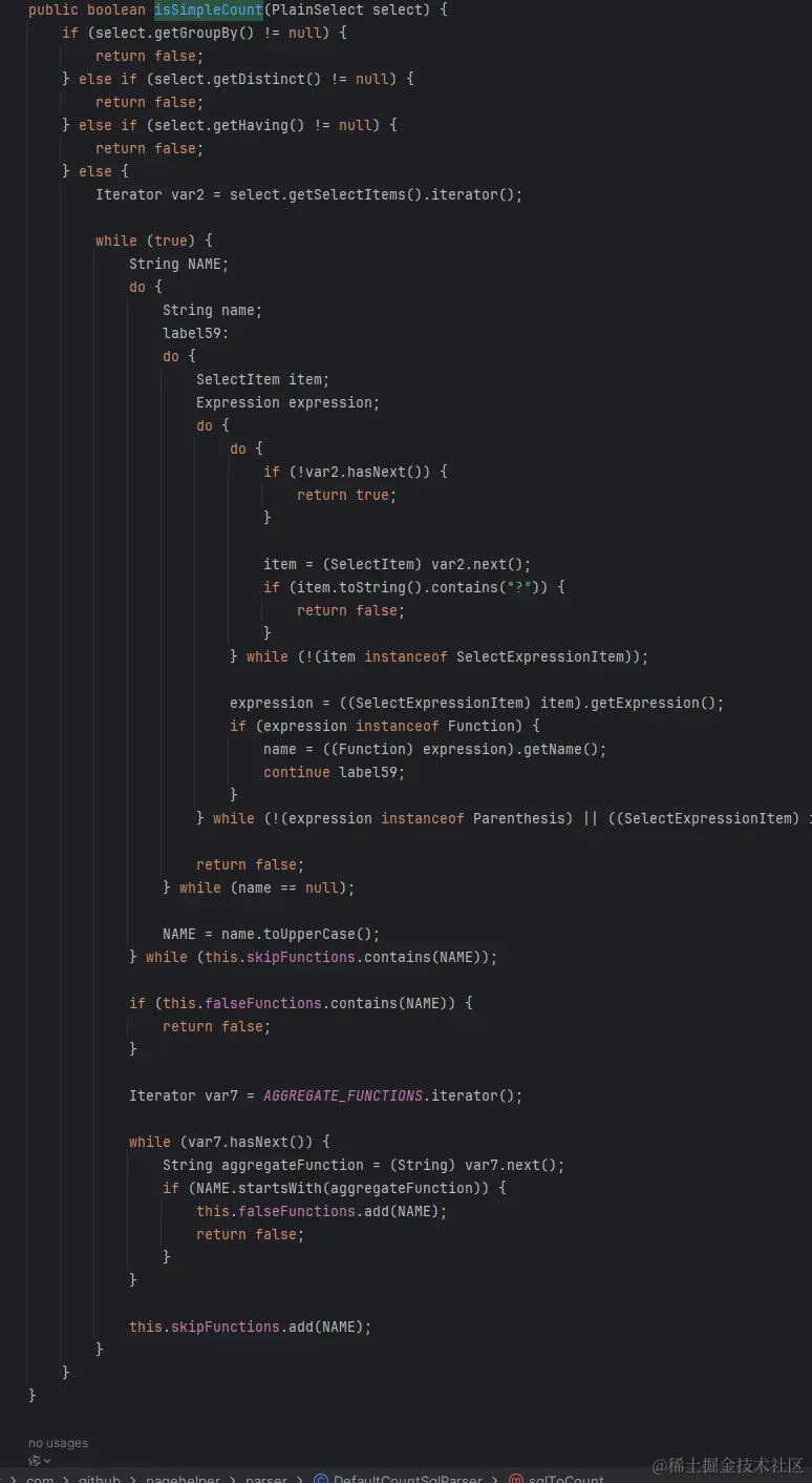 PageHelper解析count sql与实际查询sql不一致PageHelper解析count sql与实际查询sq - 掘金