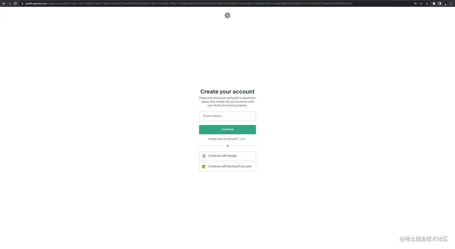 ChatGPT注册使用【海外手机号验证】方法，亲测有效前言 例如：随着人工智能的不断发展，机器学习这门技术也越来越重要， - 掘金