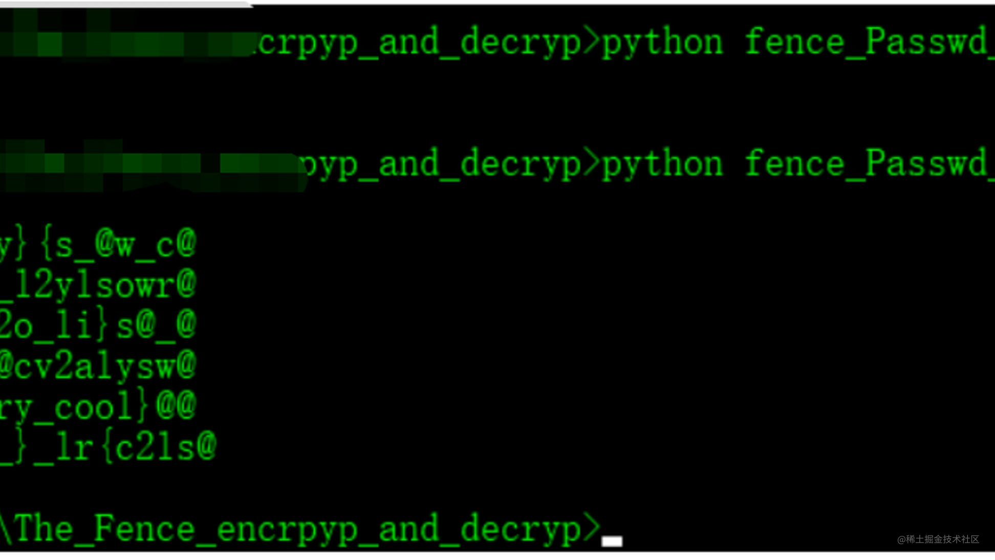 Python实现栅栏密码加解密 掘金