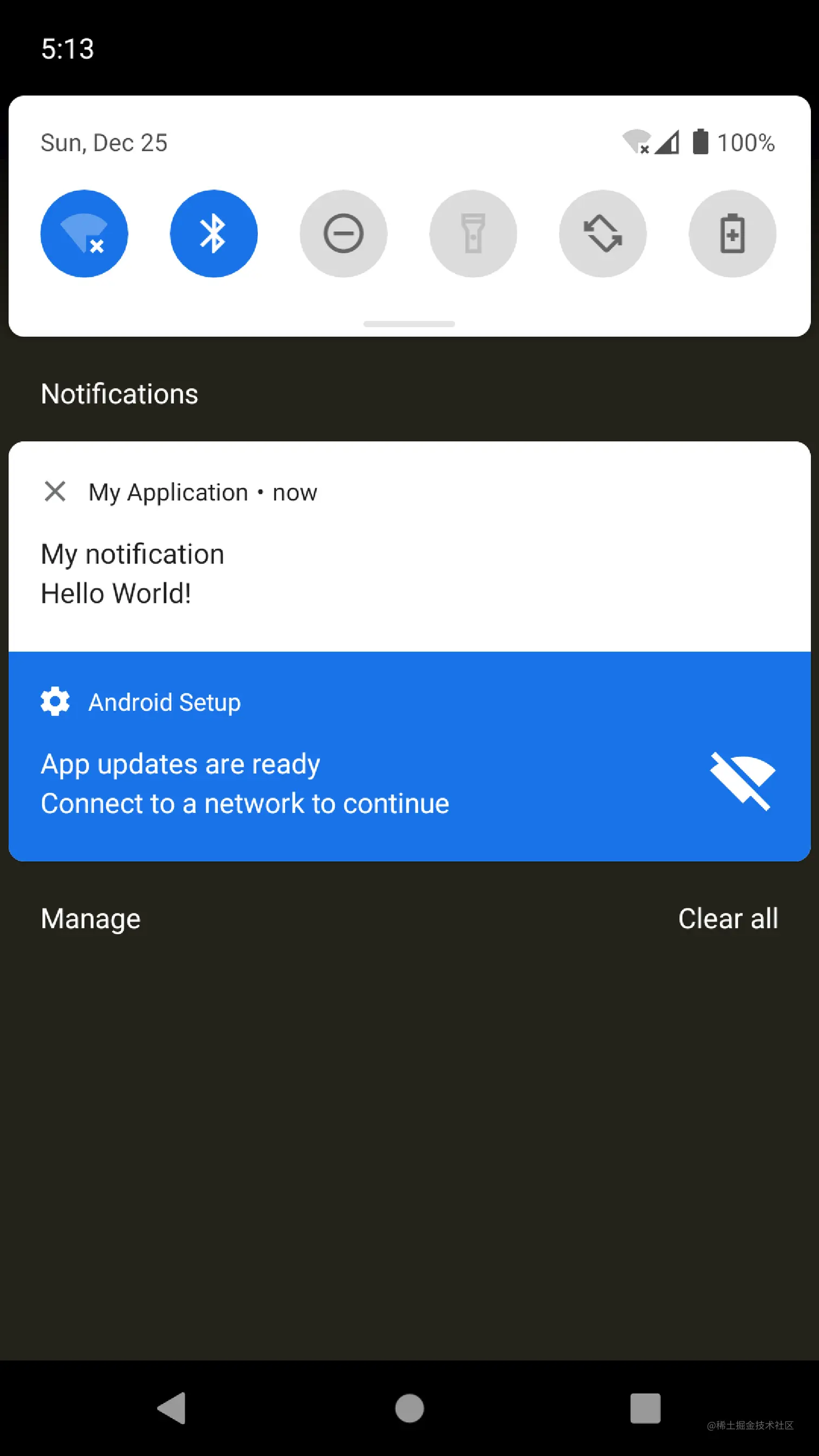 Android 三种Notificationandroid中的notifaction有三种，分别是普通，折叠，和悬挂式。 - 掘金