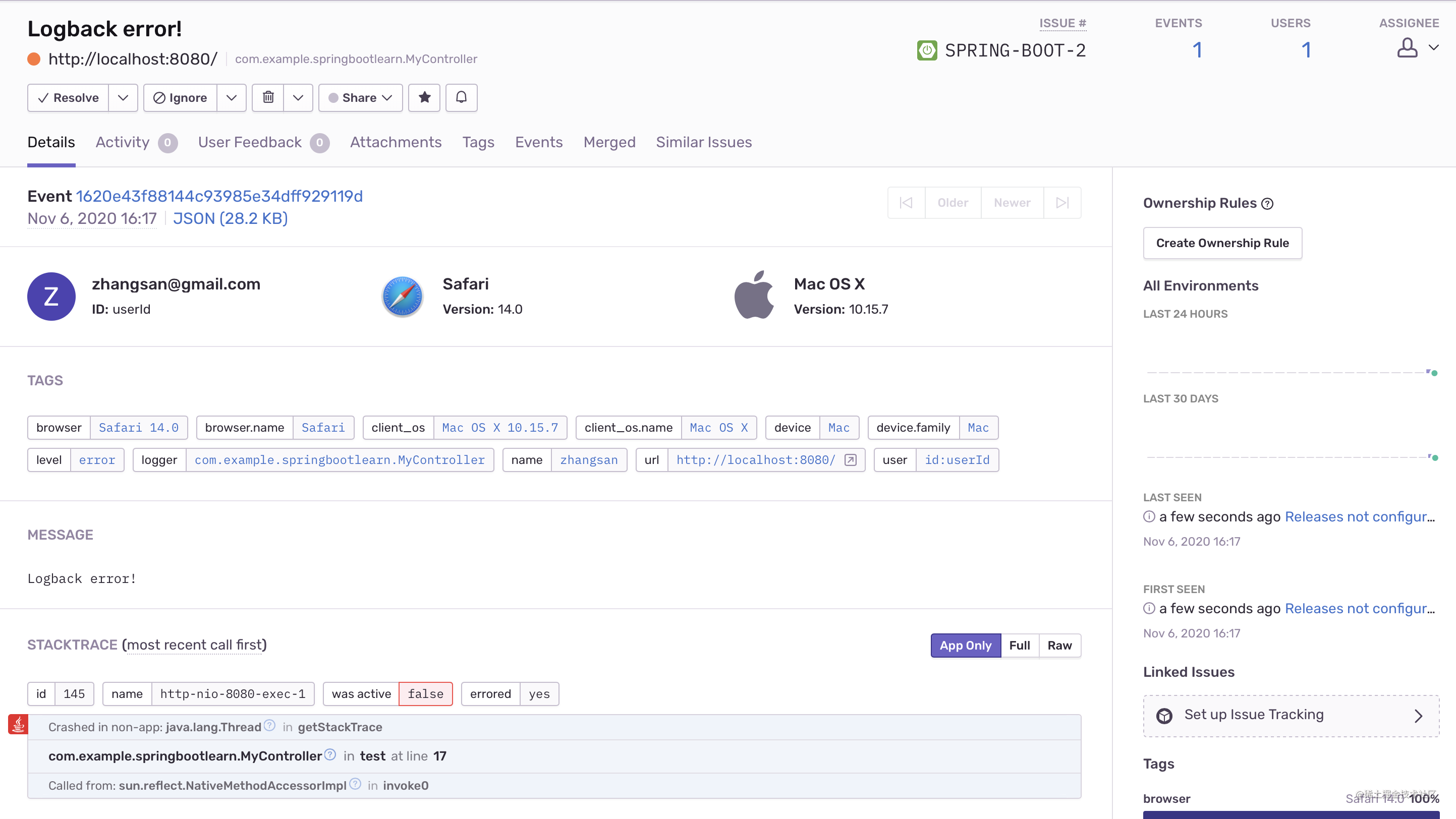 使用Sentry 监控你的Spring Boot应用 - 掘金