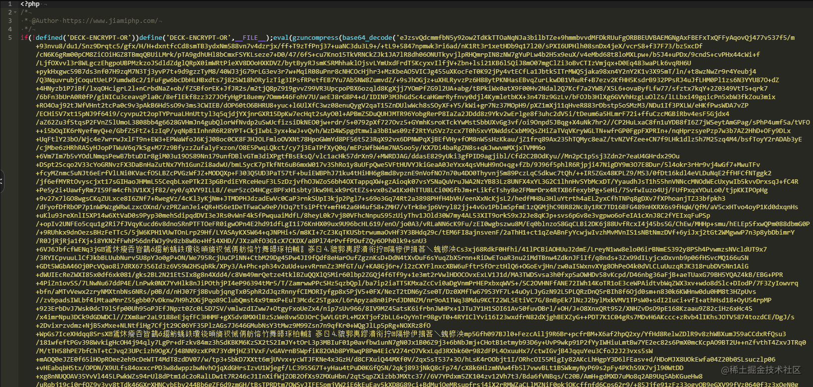 PHP在线加密SG11-SG14组件加密GoTo、DECK混淆多层加密保护源码 - 掘金