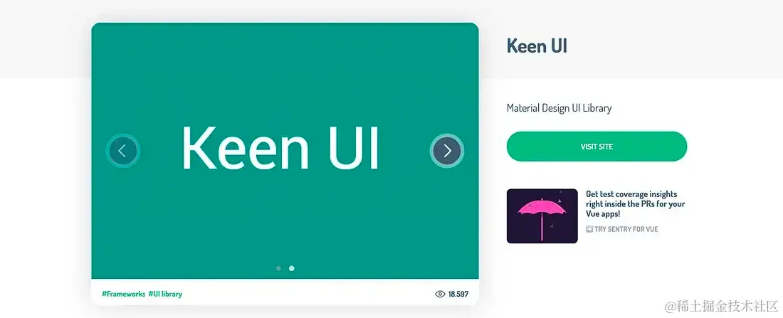 推荐10个最受欢迎的 Vue.js UI 库在2024年，随着Vue.js的不断普及和发展，这个轻量级、易于学习的Jav - 掘金