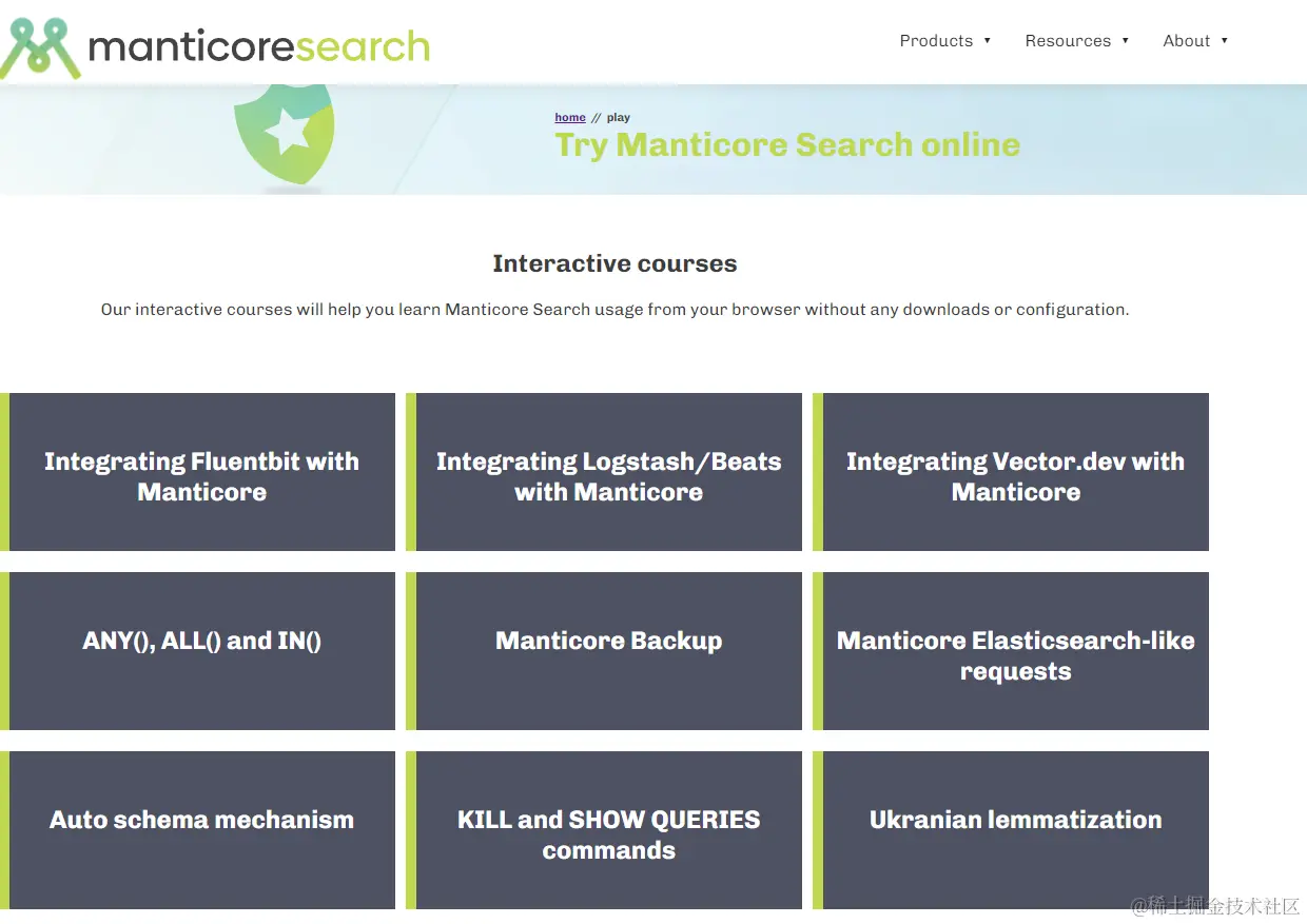 manticoresearch介绍Manticore Search 是一个开源数据库，创建于 2017 年。作为 Sph - 掘金