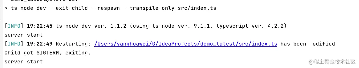 简单好用的 Typescript 项目重启工具：ts Node Devts Node Dev 的浅析 0 前言 本文主 掘金