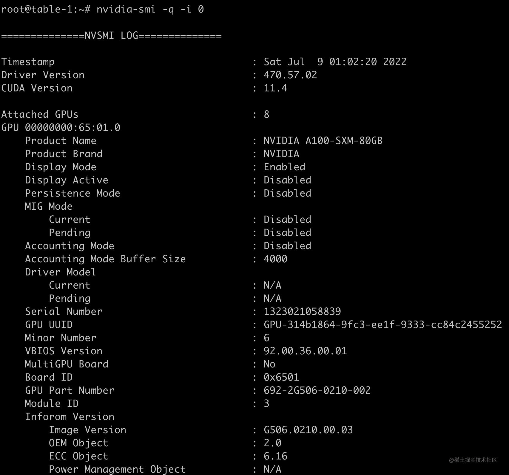 NVIDIA-SMI系列命令详解(3)-查询选项 - 掘金