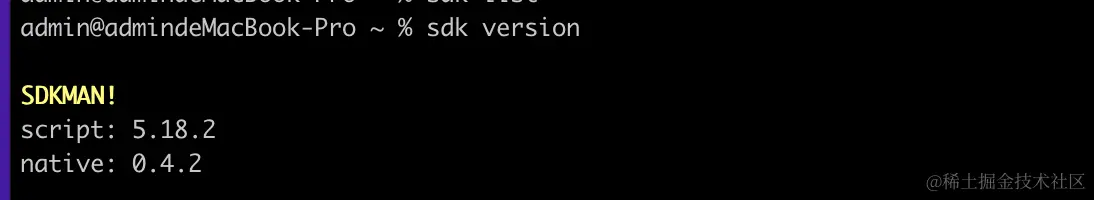 SDKMAN安装和使用在指定目录安装 查看是否安装成功 安装jdk 查看候选的 sdk 通过本地安装目录安装本地版本 使 - 掘金